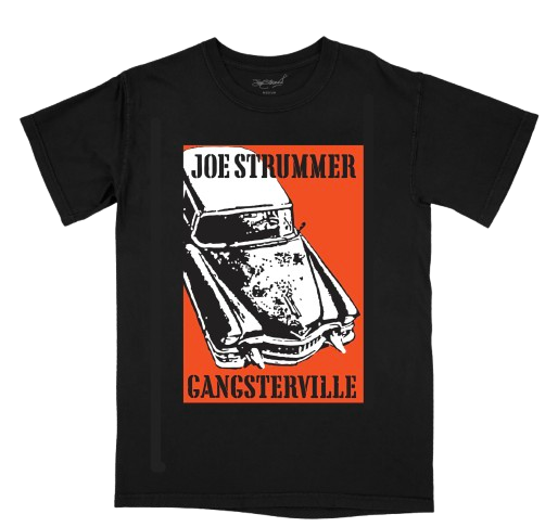 NEW! Vintage Gangsterville Black T-Shirt – Joe Strummer | Official Merchandise